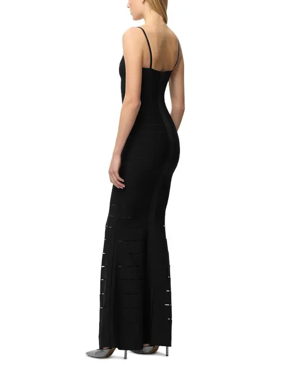 Herve Leger The Elora Gown - Black
