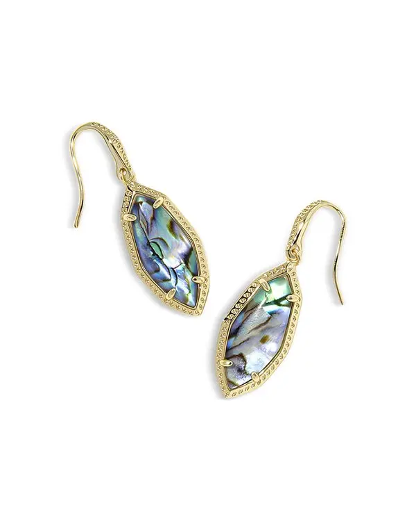 Kendra Scott Ophelia Abalone Shell Drop Earrings - Gold Abalone Shell