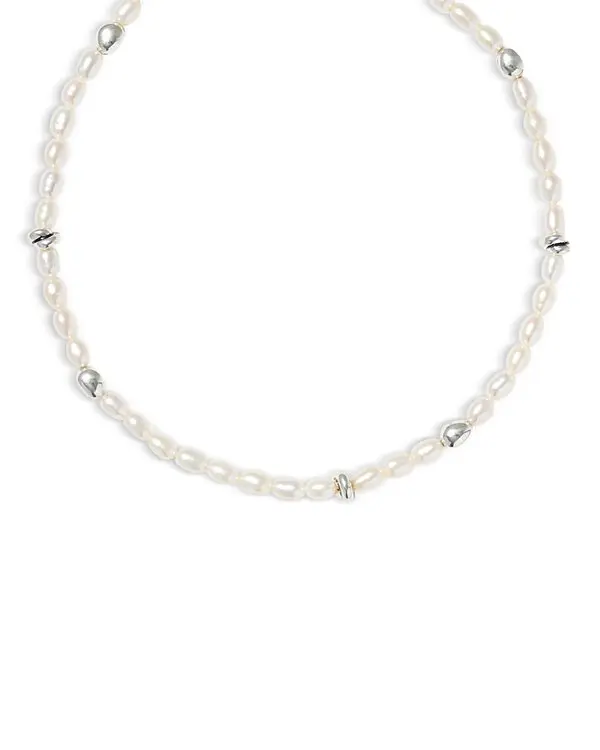Kendra Scott Gabriella Pearl Strand Necklace - Vintage Silver Pearl