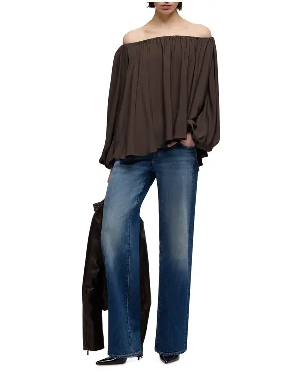 7 For All Mankind Low Rise Straight Leg Jeans
