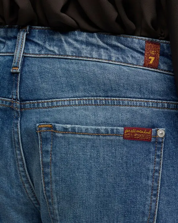 7 For All Mankind Low Rise Straight Leg Jeans