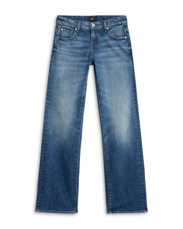 7 For All Mankind Low Rise Straight Leg Jeans