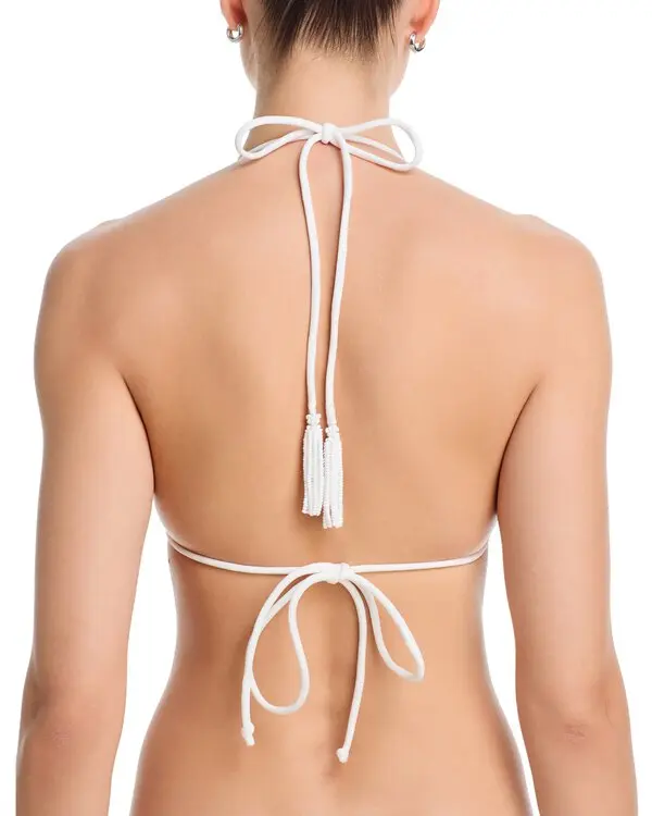 Farm Rio Triangle Bikini Top With Neck Tie