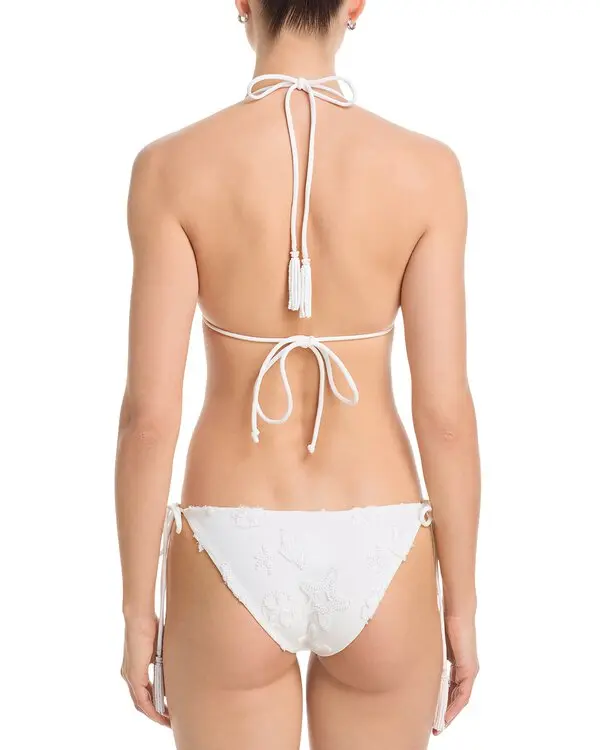 Farm Rio Triangle Bikini Top With Neck Tie