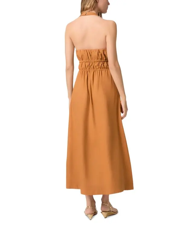 Paige Alysha Halter V-neck Maxi Dress