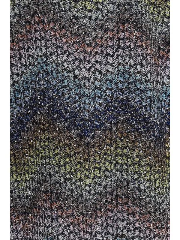 Missoni Single-breasted Lamé Viscose Blazer With Sequins