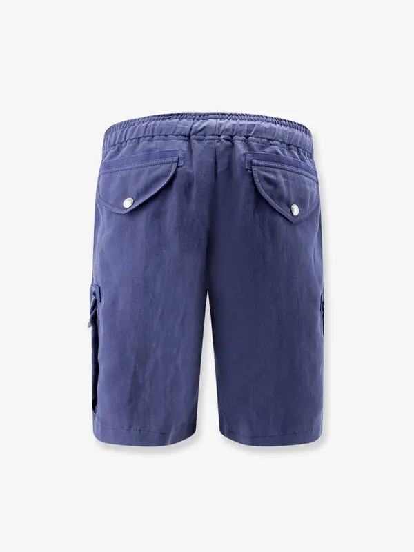 Brunello Cucinelli Linen And Cotton Cargo Shorts - Multicolor