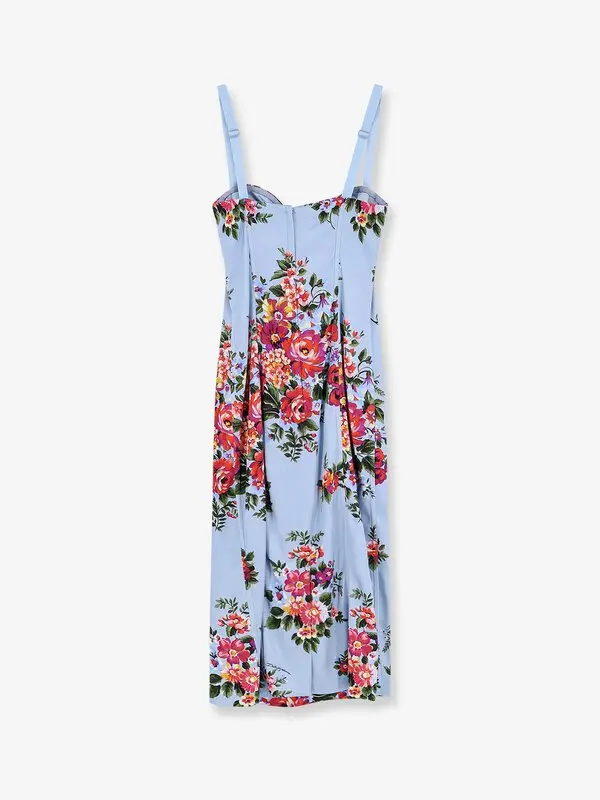 Dolce & Gabbana Bustier Dress With Mazzo Di Fiori Print