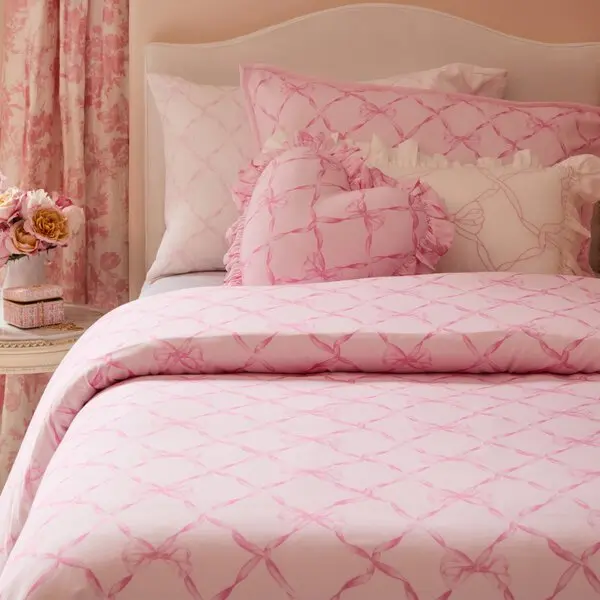 LoveShackFancy Sweetheart Printer Duvet Set, Twin/twin Xl