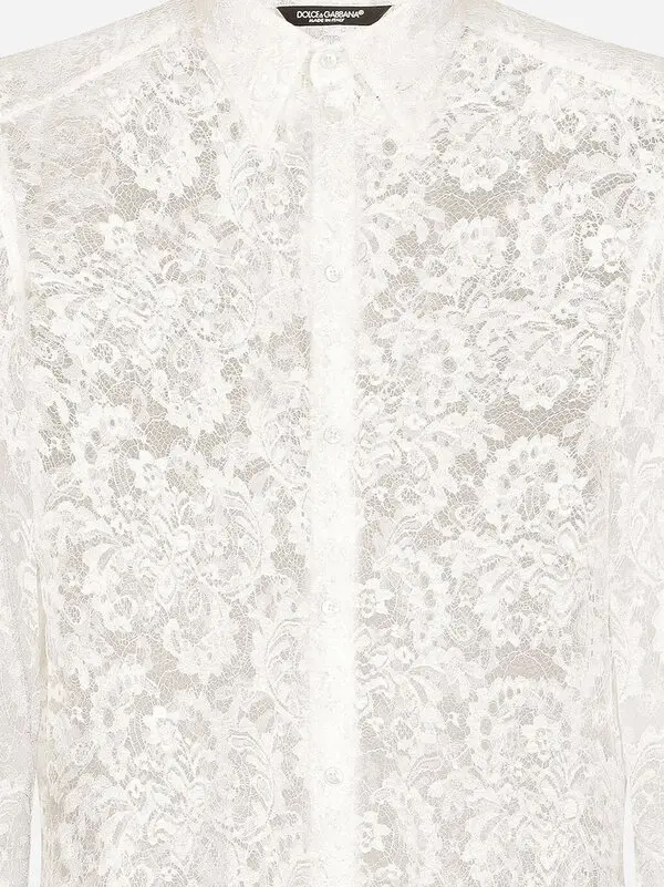 Dolce & Gabbana Martini Lace Shirt - Multicolor