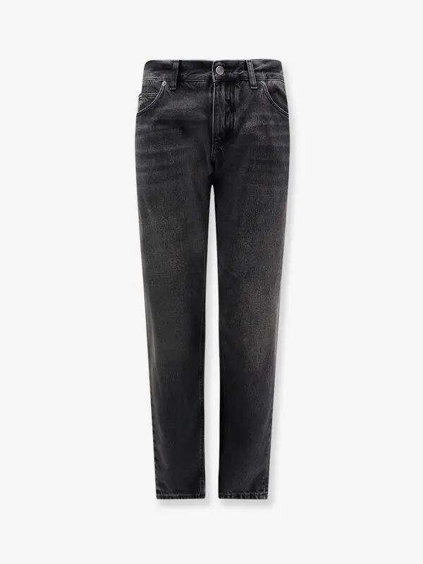Dolce & Gabbana Black Denim Trousers - Blue
