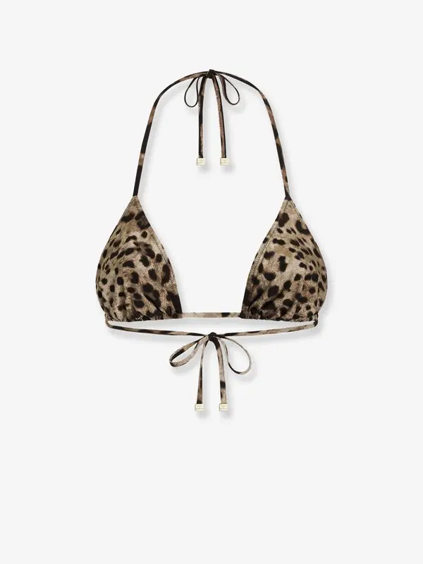 Dolce & Gabbana Animal Print Bikini Top - Multicolor
