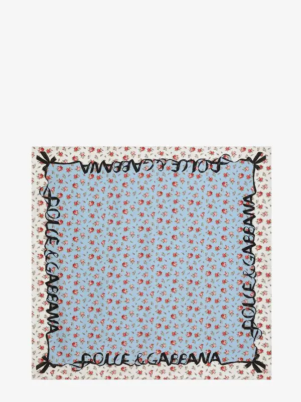 Dolce & Gabbana Silk Foulard Roselline Print - Multicolor