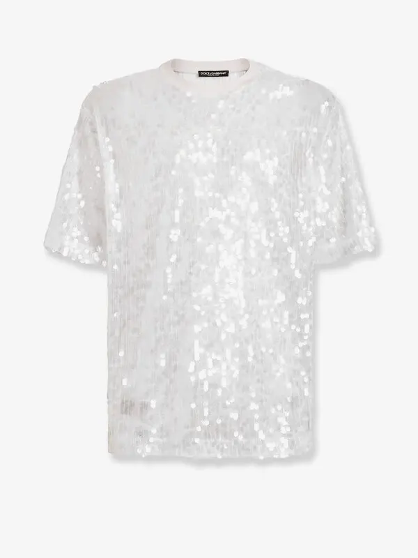 Dolce & Gabbana T-shirt With All-over Sequin Detail