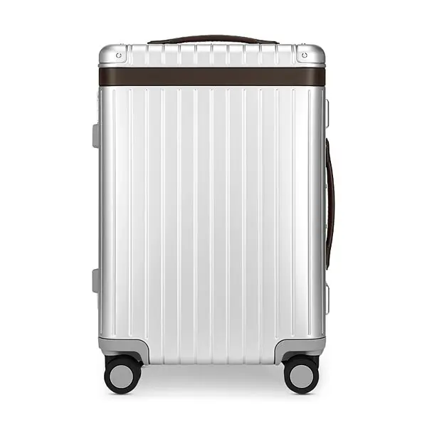 CARL FRIEDRIK Aluminum Carry-on Suitcase - Chocolate