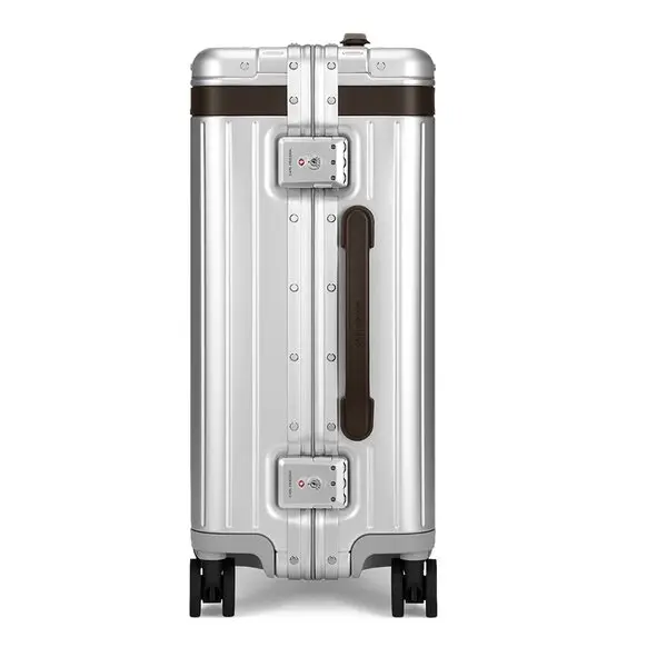 CARL FRIEDRIK Aluminum Carry-on Suitcase - Chocolate