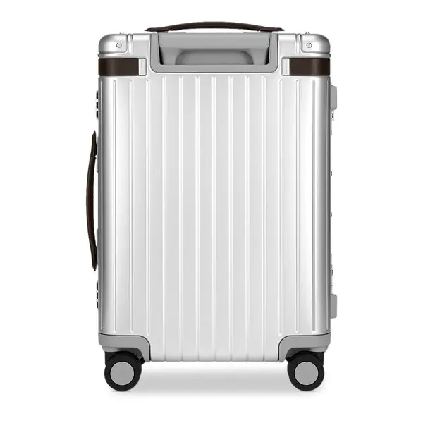 CARL FRIEDRIK Aluminum Carry-on Suitcase - Chocolate