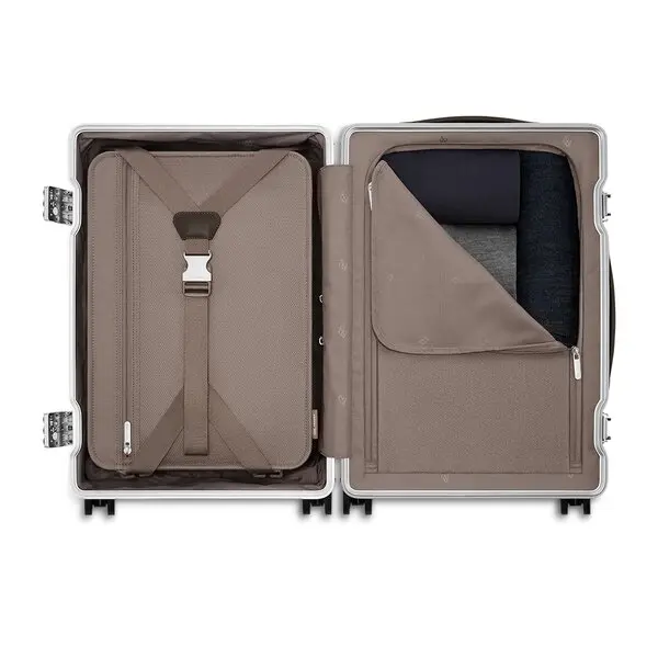 CARL FRIEDRIK Aluminum Carry-on Suitcase - Chocolate