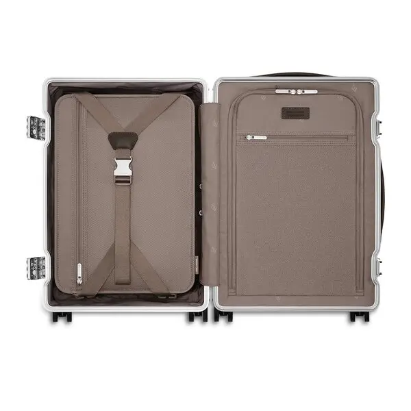 CARL FRIEDRIK Aluminum Carry-on Suitcase - Chocolate