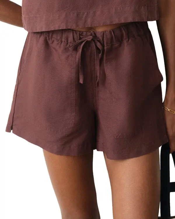 Marine Layer Linen Blend Drawstring Shorts