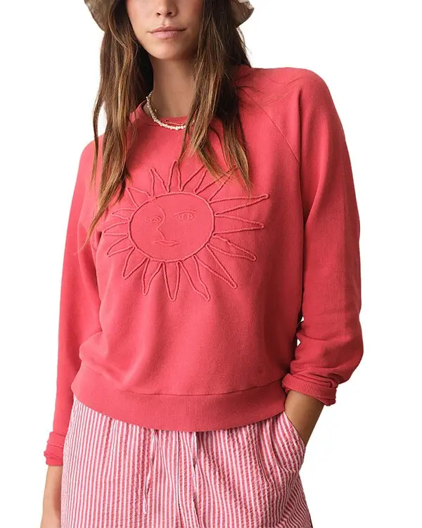 Marine Layer Cloud 9 Terry Sweatshirt With Sun Detail
