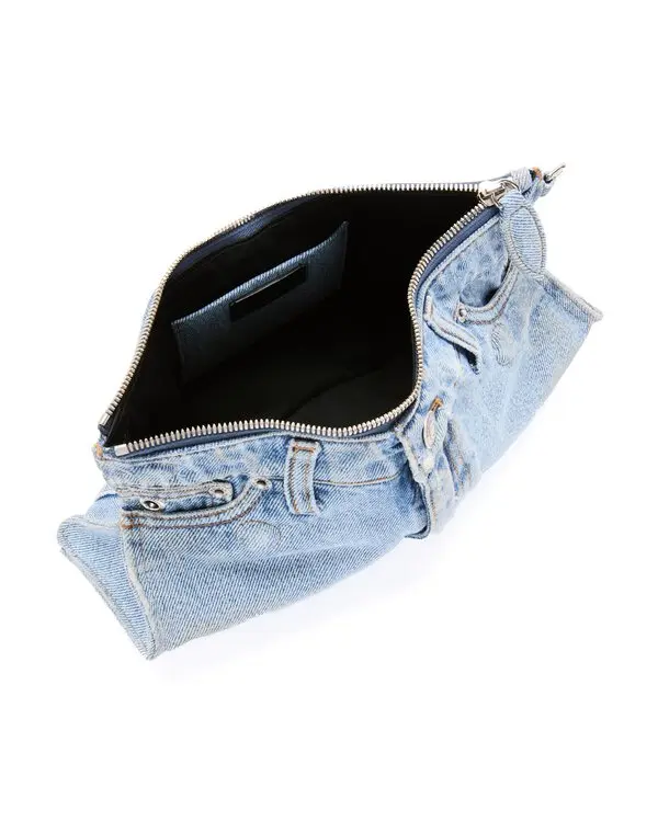 Alexander McQueen Denim Shoulder Bag
