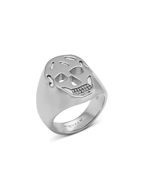 Alexander McQueen Skull Ring - Silver