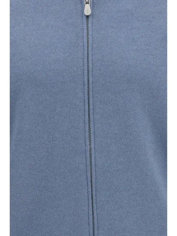 Brunello Cucinelli Pure Cashmere Zip Up Cardigan