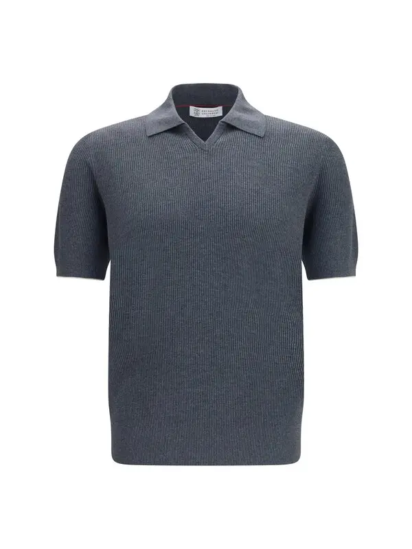 Brunello Cucinelli Cotton Ribbed Polo