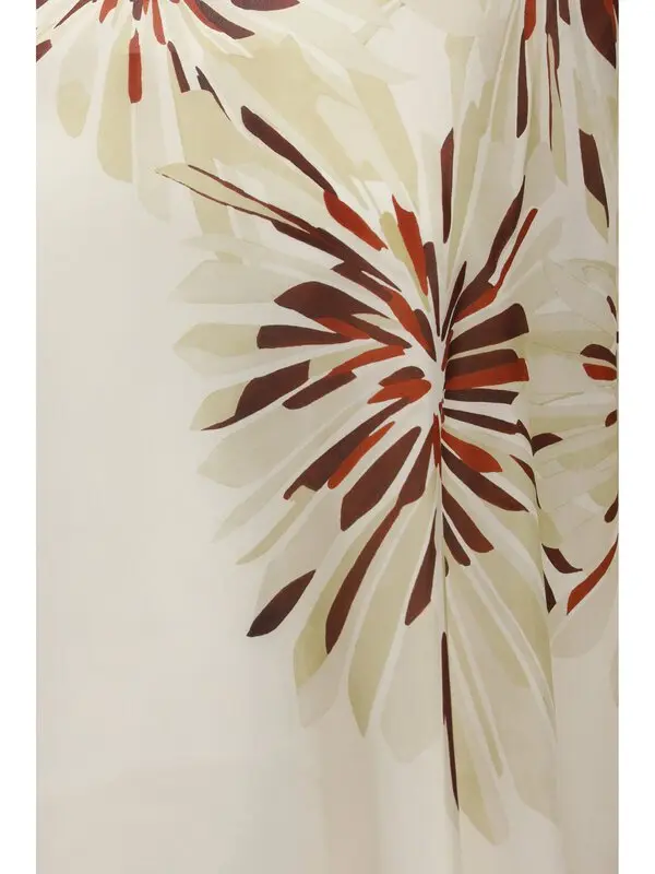 Brunello Cucinelli Silk Blouse With Floral Print - Multicolor