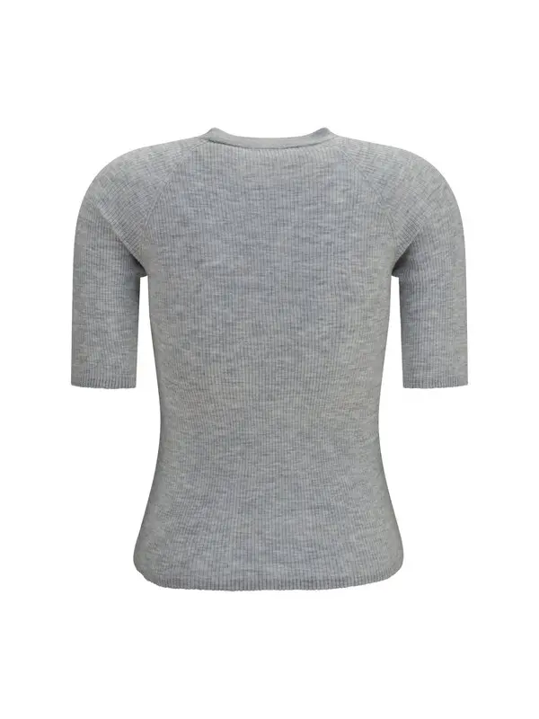 Brunello Cucinelli Lightweight Ribbed Sweater - Gray