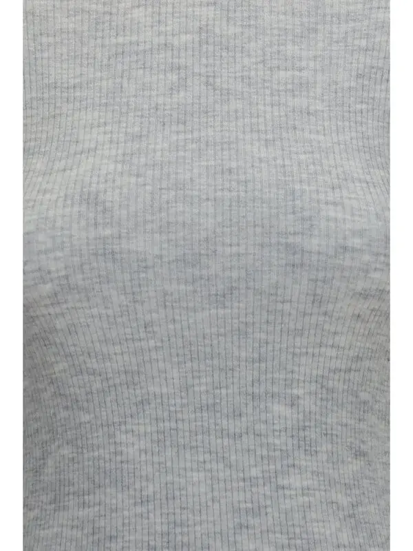 Brunello Cucinelli Lightweight Ribbed Sweater - Gray