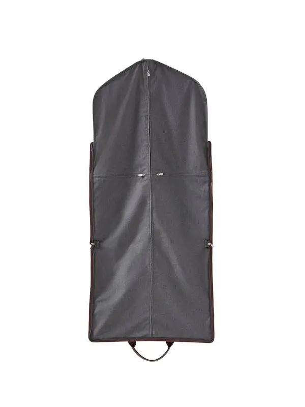 Brunello Cucinelli Garment Bag In Techno Fabric And Leather