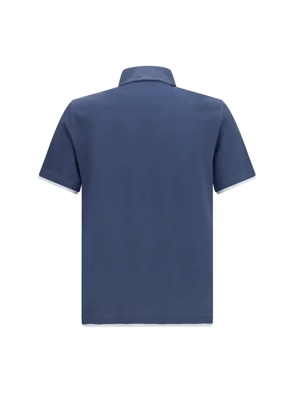 Brunello Cucinelli Short-sleeve Cotton Polo Shirt