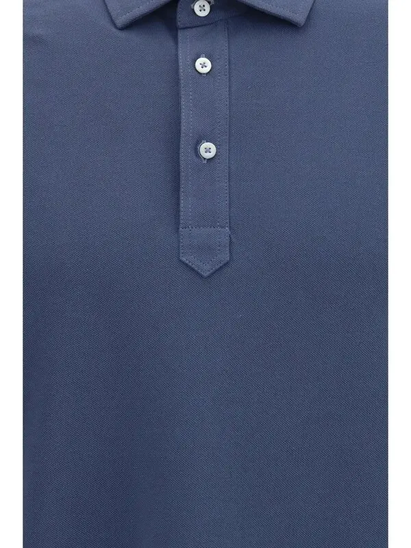 Brunello Cucinelli Short-sleeve Cotton Polo Shirt