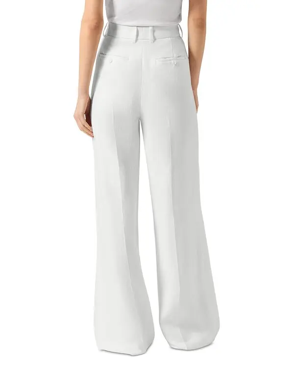 ARGENT Single Pleat Wide Leg Pants