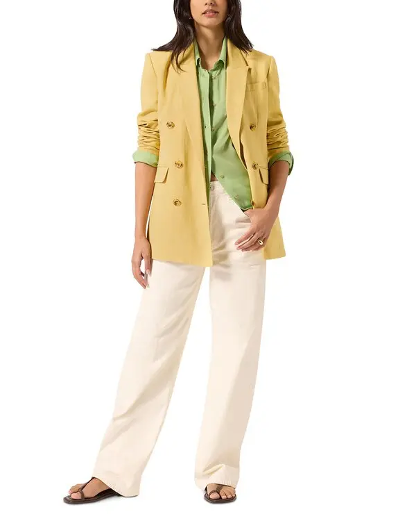 ARGENT Belted Double Breasted Blazer