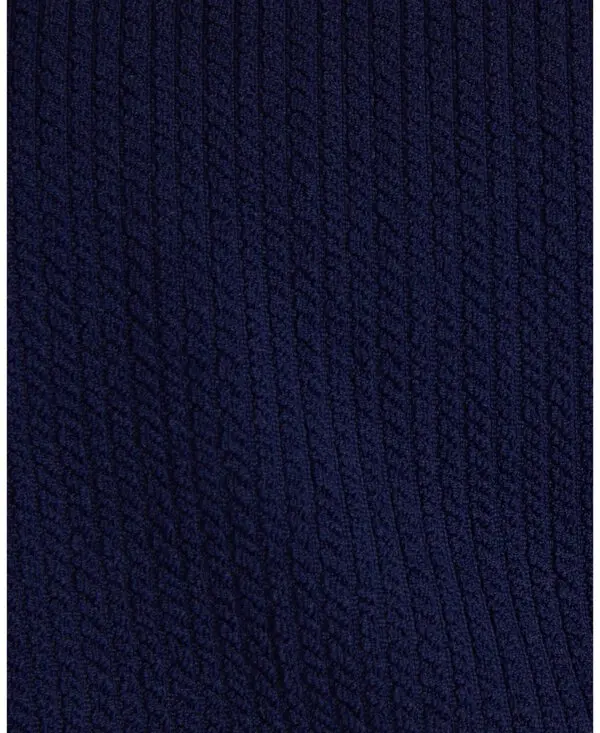 CHANGE OF SCENERY Layla U-bar Trim Textured Low-rise Hipster Bikini Bottom - Navy Texture