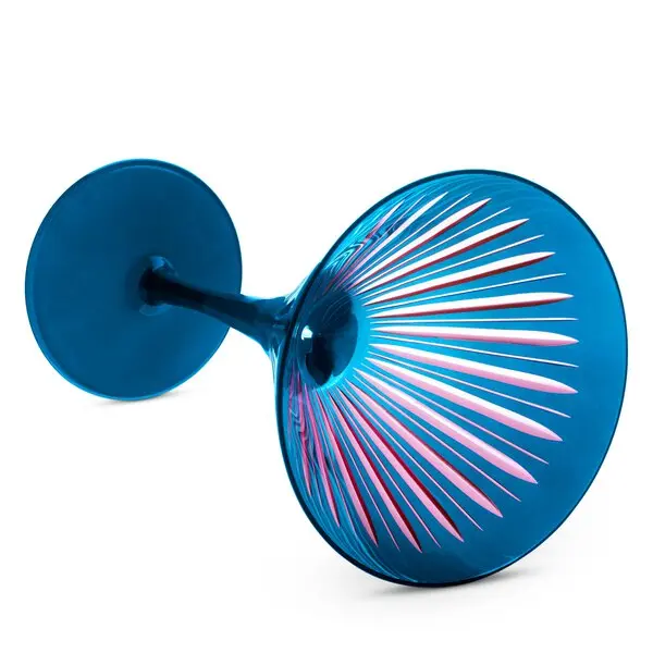 L'Objet Prism Martini Glasses Set Of 4 - Blue