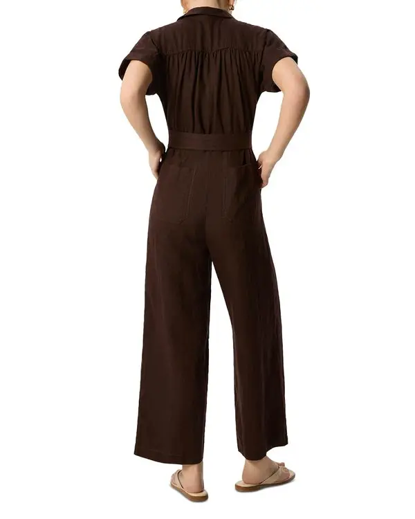 Whistles Utility Linen Jumpsuit