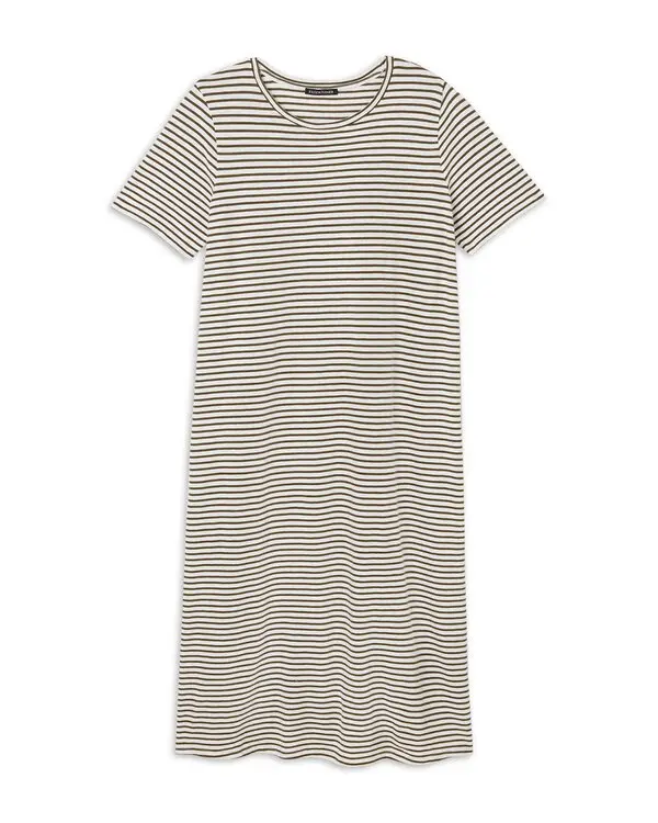 Eileen Fisher Short Sleeve Midi Dress - Olive