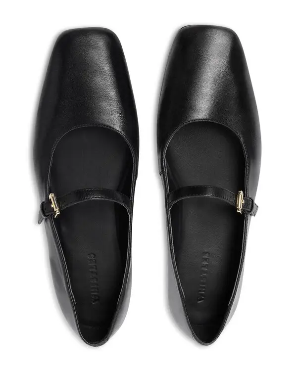Whistles Leather Mary Jane Ballet Flats