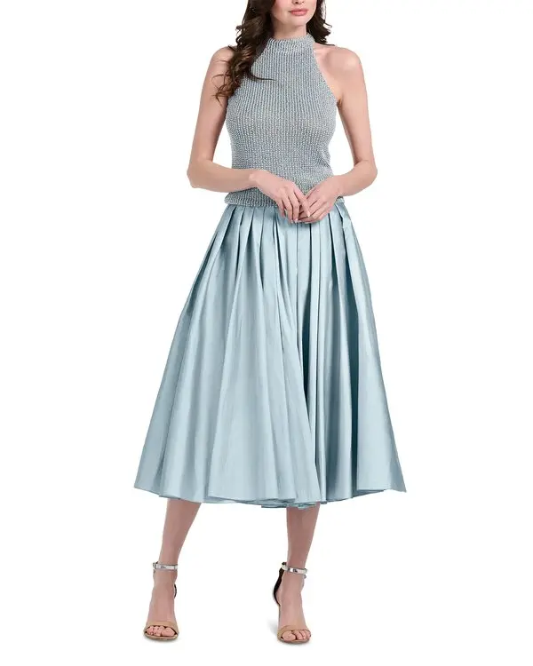 EMILY SHALANT Soft Taffeta Ball Gown Skirt - Light Blue
