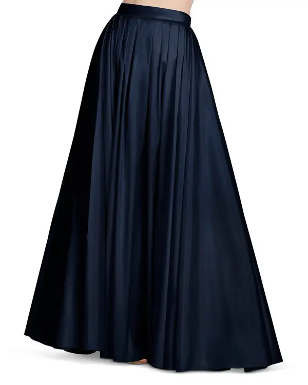 EMILY SHALANT Soft Taffeta Ball Gown Skirt - Navy
