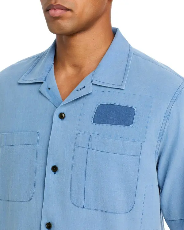 CORRIDOR Patchwork Short Sleeve Shirt