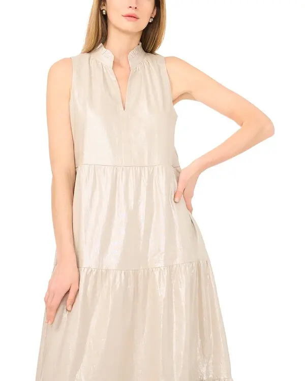 Vince Camuto Sleeveless Tiered Ruffle Maxi Dress