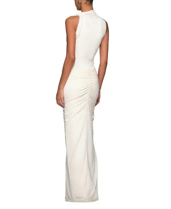 ET OCHS Imogen Knit Combo Gown - Light Beige