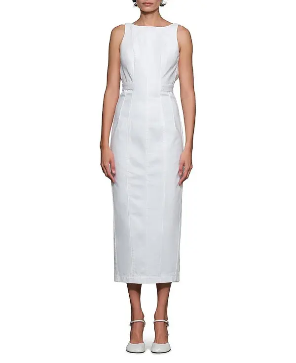 ET OCHS Farley Denim Midi Dress