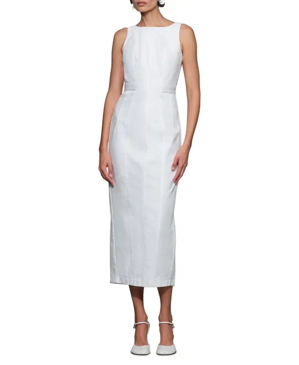 ET OCHS Farley Denim Midi Dress