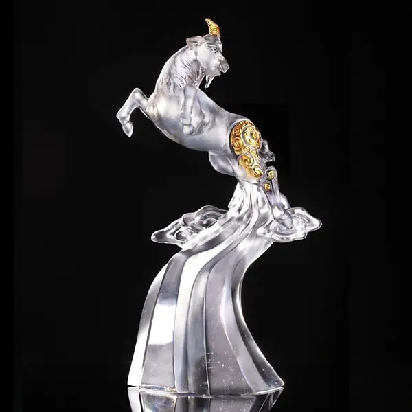 LIULI Limited Edition Lofty Beauty Crystal Glass Figure - Clear